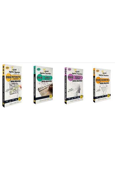Tasarı 2022 Dgs Konu Anlatımı 4'lü Set