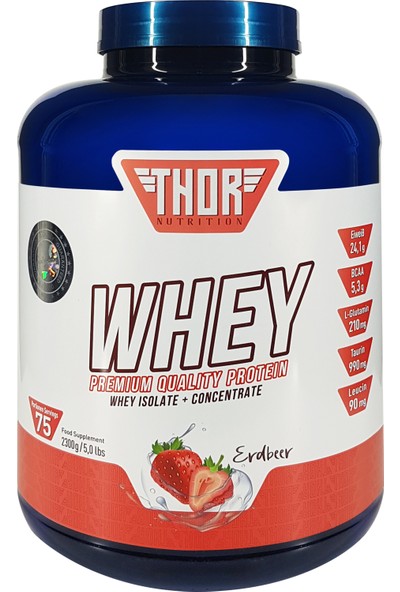 Thor Nutrition Whey Protein 2,3kg 75 Servis Formulated In Germany