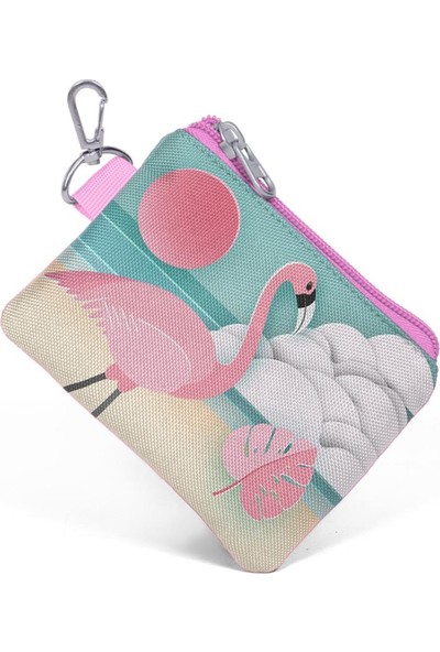 Coral High Yeşil Flamingolu Bozuk Para Çantası 21769