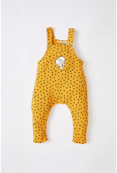 DeFacto Erkek Bebek Taş Devri Lisanslı Askılı Pamuklu Tulum W4534A222SP DeFacto Erkek Bebek Taş Devri Lisanslı Askılı Pamuklu Tulum W4534A222SP