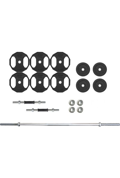 50 kg Döküm Dambıl Halter Set