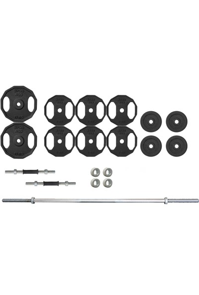 70 kg Döküm Ağırlık Vidalı Halter Dambıl Seti 70 kg Döküm Ağırlık Vidalı Halter Dambıl Seti