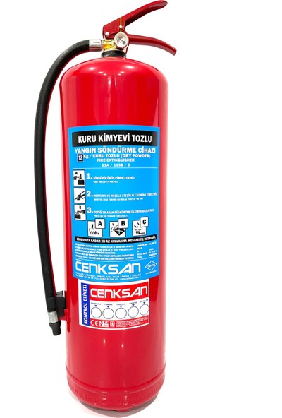 Cenksan Yangın Söndürücü Tüpü Kuru Kimyevi Toz 12 kg