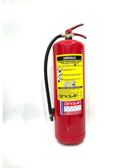 Cenksan Yangın Söndürücü Tüpü Köpüklü 12 kg Cenksan Yangın Söndürücü Tüpü Köpüklü 12 kg