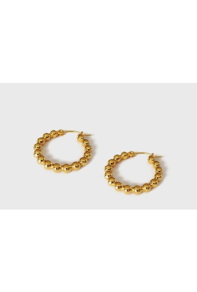 Büşra Balle Model Gold Altın Kaplama Küpe Büşra Balle Model Gold Altın Kaplama Küpe
