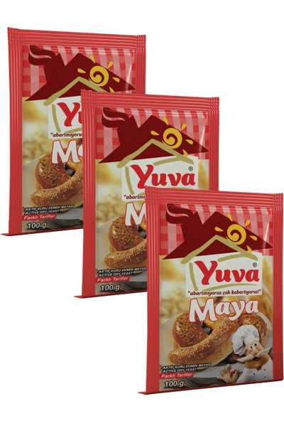 Yuva Aktif Kuru Ekmek Mayası 100 gr x 3