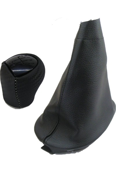 Otovista Renault Symbol Deri Vites Topuzu ve Vites Körüğü (2007 - 2012) Karbon Deri Otovista Renault Symbol Deri Vites Topuzu ve Vites Körüğü (2007 - 2012) Karbon Deri