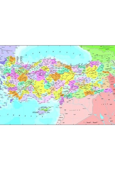 Anatolian Puzzle 3269 Anatolian Türkiye Siyasi Haritası / 260 Parça Puzzle