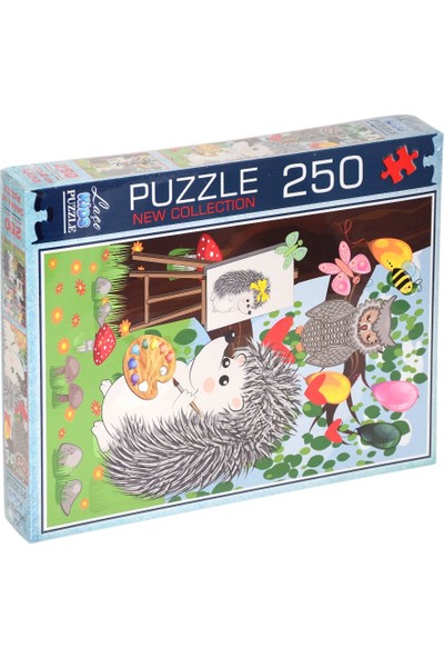 Utku Oyuncak LC7189 Laço, Ressam Kirpi 250 Parça Puzzle
