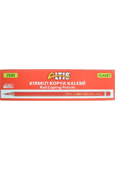 Altıs Kırmızı Kopya Kalem 12 Adet Altıs Kırmızı Kopya Kalem 12 Adet