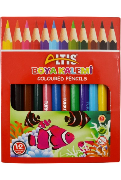 Altıs 12 Renk Yarım Boy Kuru Boya Kalemi (2722) Altıs 12 Renk Yarım Boy Kuru Boya Kalemi (2722)
