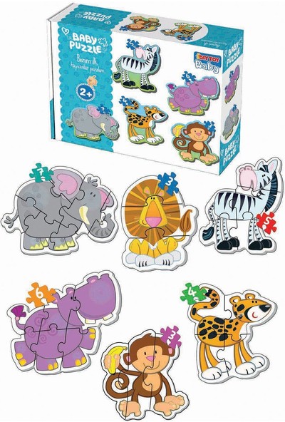 Dıytoy 1703 Dıytoy, Baby Puzzle-Benim Ilk Hayvanlar