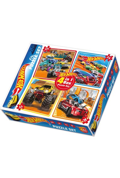 Dıytoy 1895 Dıytoy 4ü1 Arada Puzzle Set - Hot Wheels / 24+35+54+70 Parça Puzzle Dıytoy 1895 Dıytoy 4ü1 Arada Puzzle Set - Hot Wheels / 24+35+54+70 Parça Puzzle