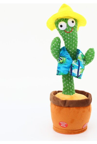 Alitech Konuşan Dans Eden Kaktüs Işıklı Saksı Peluş Oyuncak Alitech Konuşan Dans Eden Kaktüs Işıklı Saksı Peluş Oyuncak