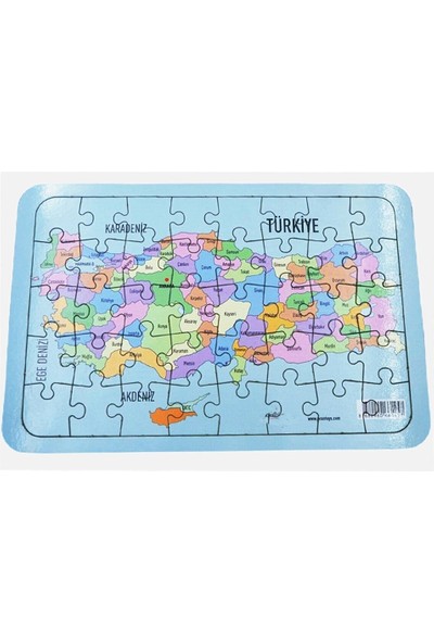 Darksent 40 Parça Ahşap Türkiye Haritası Puzzle