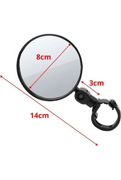 Renklidükkan Geniş Açılı Scooter Bisiklet Dikiz Aynası