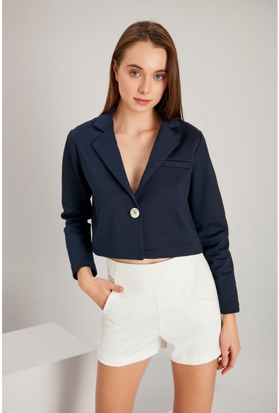Alexander Gardi Alexandergardı Crop Blazer Ceket (B21-21400) Alexander Gardi Alexandergardı Crop Blazer Ceket (B21-21400)