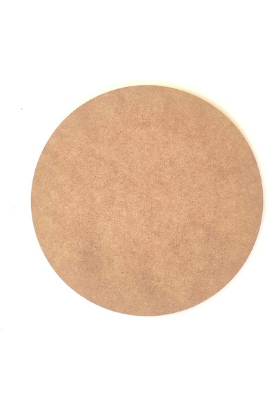 Boyanabilir Çok Amaçlı 30X30 cm Yuvarlak Pano Ham Mdf 6 mm