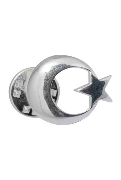 Şıkbay Ay Yıldız Metal Yaka Rozeti