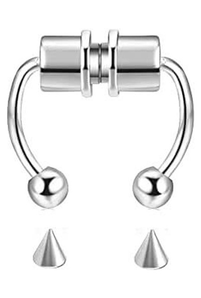 Javella Mıknatıslı Septum Gümüş Renk Piercing Javella Mıknatıslı Septum Gümüş Renk Piercing