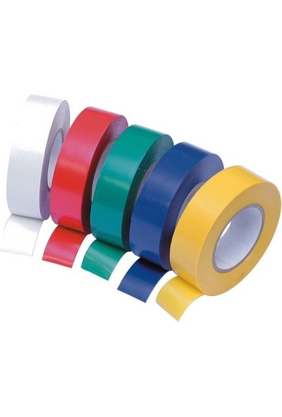 Nistabolje 10 Adet Renkli Elektrik Bandı Izole Bant Nistabolje 10 Adet Renkli Elektrik Bandı Izole Bant