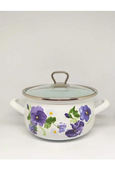 Ebruliemaye Menekşe 2,5 Litre Emaye Tencere Ebruliemaye Menekşe 2,5 Litre Emaye Tencere