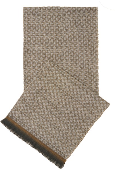 ALTINYILDIZ CLASSICS Erkek Yeşil - Gri Desenli Örme Atkı ALTINYILDIZ CLASSICS Erkek Yeşil - Gri Desenli Örme Atkı