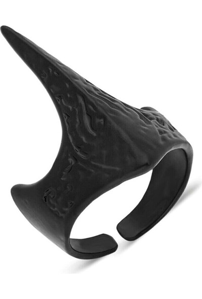 The Collection Zihgir Okçu Mat Siyah Yüzük