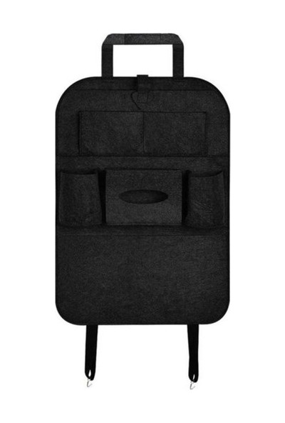 Ankaflex Siyah Oto Koltuk Arkası Organizer Araba Araç Içi Siyah Düzenleyici