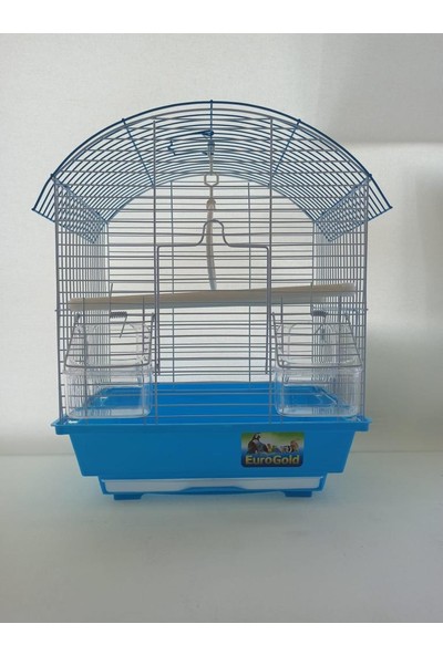 EuroGold Muhabbet Kanarya Pet Cage Kafes Renkli 30 x 23 x 39 cm Mavi EuroGold Muhabbet Kanarya Pet Cage Kafes Renkli 30 x 23 x 39 cm Mavi