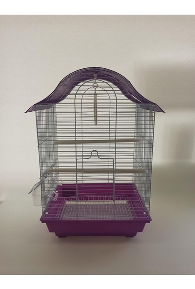 EuroGold 1218A Kuş Kafesi 34,5 x 28 x 54,5 Mor Kanarya Muhabbet Kuşu Için EuroGold 1218A Kuş Kafesi 34,5 x 28 x 54,5 Mor Kanarya Muhabbet Kuşu Için