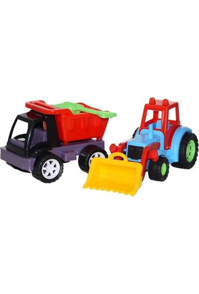 Can Toys Can Oyuncak Ikili Set Traktör Kamyon