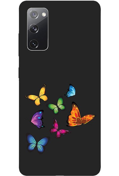 Pilanix Samsung Galaxy S20 Fe Kılıf Kelebek Desenli NO248 Içi Süet Lansman Silikon Pilanix Samsung Galaxy S20 Fe Kılıf Kelebek Desenli NO248 Içi Süet Lansman Silikon