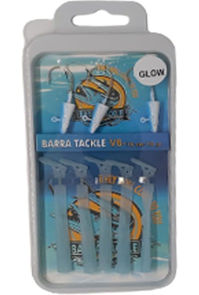 Barra Tackle V8 Silikon Yem 10 cm 10 gr Blue Head Glow Barra Tackle V8 Silikon Yem 10 cm 10 gr Blue Head Glow