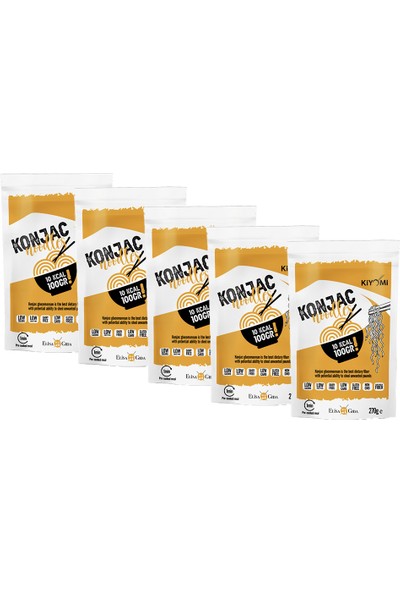Kiyomi Shirataki Konjac Noodle - 270 gr x 5'li Kiyomi Shirataki Konjac Noodle - 270 gr x 5'li