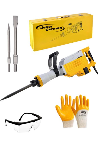 Lieber German JK-D59 Profesyonel 4100 Watt 55 Joule 19 kg Taşıma Çantalı Kırıcı Keski ve Murç Hediyeli Lieber German JK-D59 Profesyonel 4100 Watt 55 Joule 19 kg Taşıma Çantalı Kırıcı Keski ve Murç Hediyeli