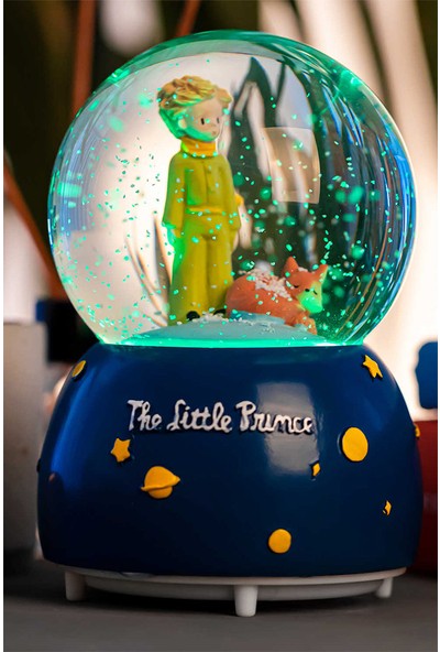 Zemtigo The Little Prince Küçük Prens Müzikli Işıklı Otomatik Kar Tanesi Püskürtmeli Büyük Boy Kar Küresi Zemtigo The Little Prince Küçük Prens Müzikli Işıklı Otomatik Kar Tanesi Püskürtmeli Büyük Boy Kar Küresi