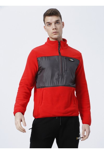 National Geographic I-Yasur Dik Yaka Uzun Kollu Standart Kalıp Düz Kırmızı Erkek Polar National Geographic I-Yasur Dik Yaka Uzun Kollu Standart Kalıp Düz Kırmızı Erkek Polar