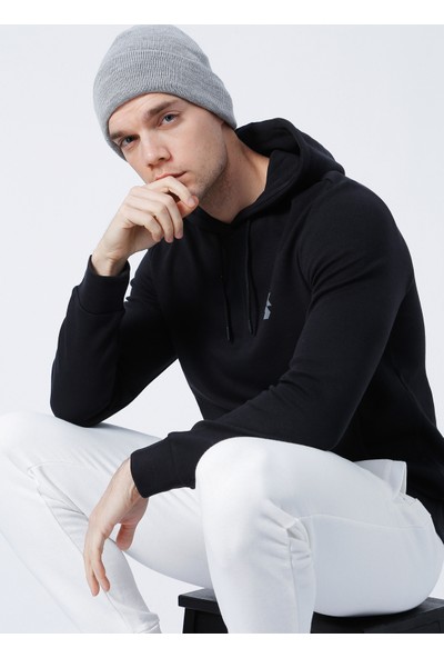 Sweaters E-Lamaj Kapüşonlu Uzun Kollu Standart Kalıp Düz Siyah Erkek Sweatshirt Sweaters E-Lamaj Kapüşonlu Uzun Kollu Standart Kalıp Düz Siyah Erkek Sweatshirt