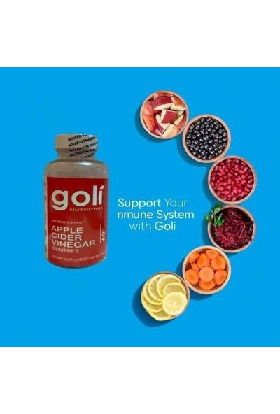 Goli Apple Cider Vinegar Gummy 60PIECES Formunuzu Yeniden Kazanın 60LI Jelibon 2 Adet Goli Apple Cider Vinegar Gummy 60PIECES Formunuzu Yeniden Kazanın 60LI Jelibon 2 Adet