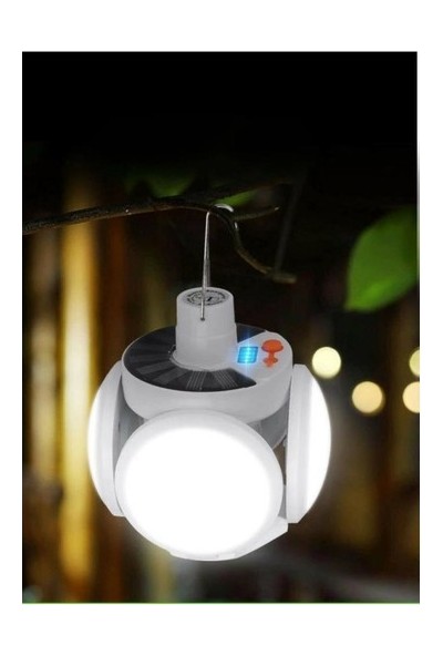 Newstore Home Solar Güneş Enerji ve USB Sarjlı 5 Kanatlı Bahçe Aydınlatma LED Askılı Pratik Kamp Lambası Newstore Home Solar Güneş Enerji ve USB Sarjlı 5 Kanatlı Bahçe Aydınlatma LED Askılı Pratik Kamp Lambası