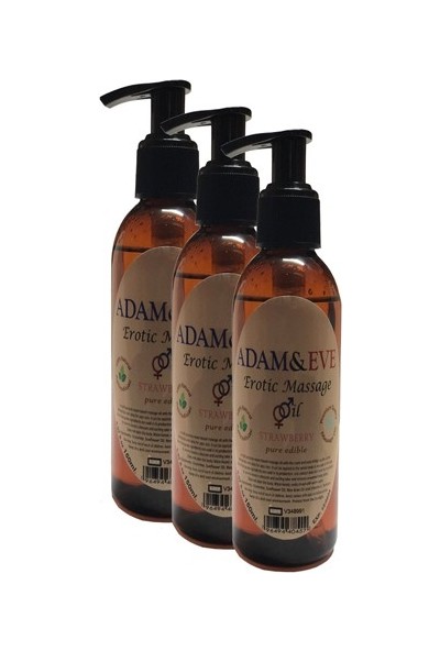 Adam & Eve Çilekli Masaj Yağı 125 ml 3ADT