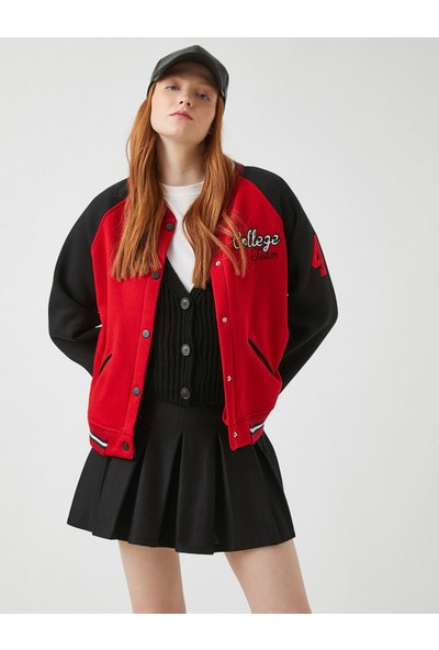 Koton Kolej Bomber Ceket Sweatshirt