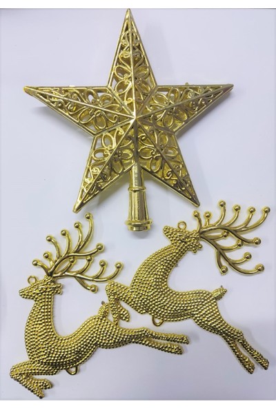 Asel Yıldız Ağaç Tepeliği ve 2'li Geyik Seti