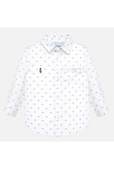 Mayoral Gömlek Uzun Kollu Jakarlı - Mayoral - Beyaz - 24