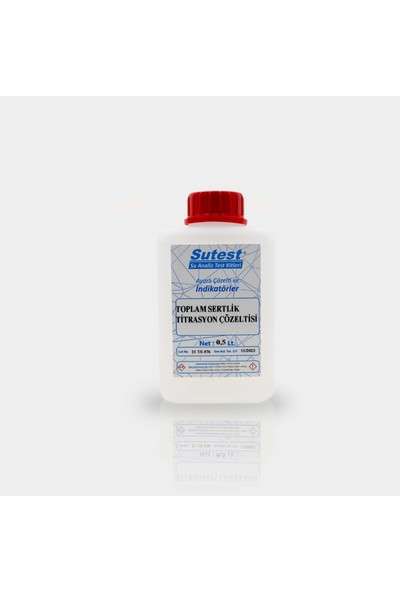 Sutest Toplam Sertlik Titrasyon Çözeltisi 500CC Sutest Toplam Sertlik Titrasyon Çözeltisi 500CC