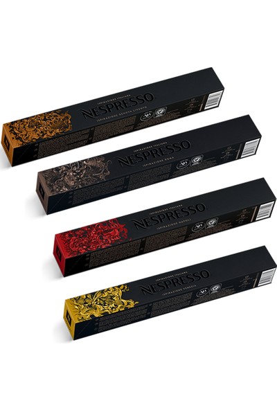 Nespresso Ispırazıone Roma, Venezzia, Napoli ve Genova Livanto Kapsül Kahve 10'lu (4'lü Set) Nespresso Ispırazıone Roma, Venezzia, Napoli ve Genova Livanto Kapsül Kahve 10'lu (4'lü Set)