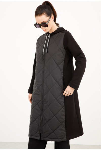 Micca Örme Garni Kumaş Detaylı Spor Kap-Siyah