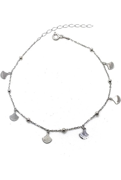 Nisa 925 Ayar Gümüş Istiridyeli Halhal