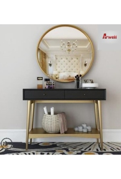Arvell Arvel Gold Siyah Makyaj Masası